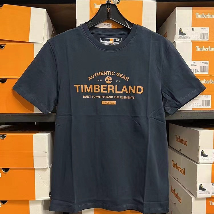 添柏岚TIMBERLAND夏季新款男士休闲户外运动透气休闲圆领短袖T恤