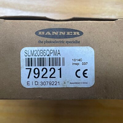 议价BANNER邦纳光电开关SLM20B6QPMA型号是7可维修