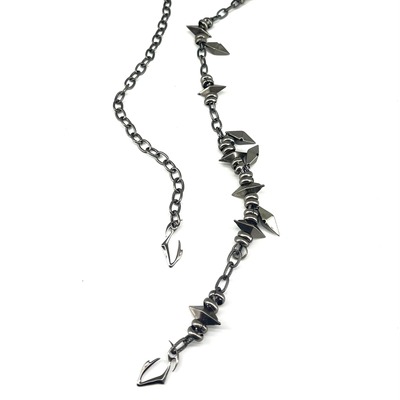 长项链iiimiii黄铜镀银多种戴法