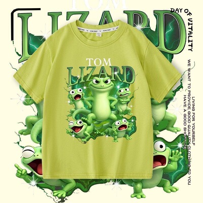 狸想世界 Hoppers男童短袖t恤衫纯棉夏装儿童大童装半袖上衣服潮