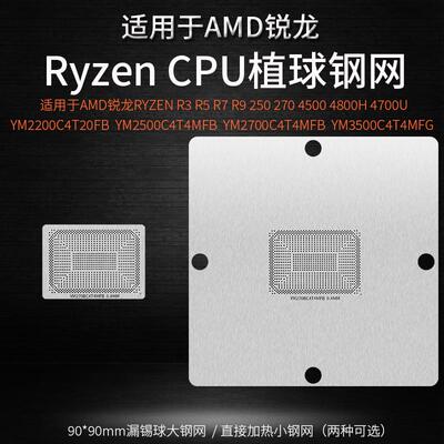 锐龙CPUR3R5R7锡球植球钢网