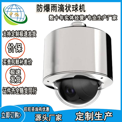 不锈钢高清智能防爆球  KSA-EX700-YDO1防爆雨滴状球机