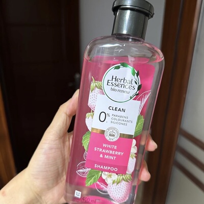 保税区发！超爱草莓香！泰国伊卡璐Herbal essences香氛洗发水