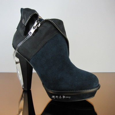 欧洲站水晶跟羊京皮鞋