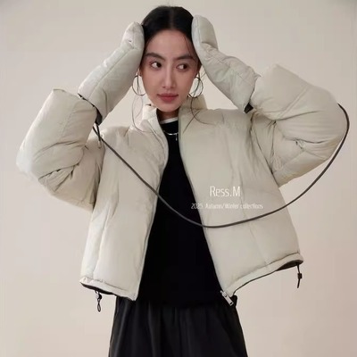 轻奢高端90白鸭绒双面穿保暖羽服