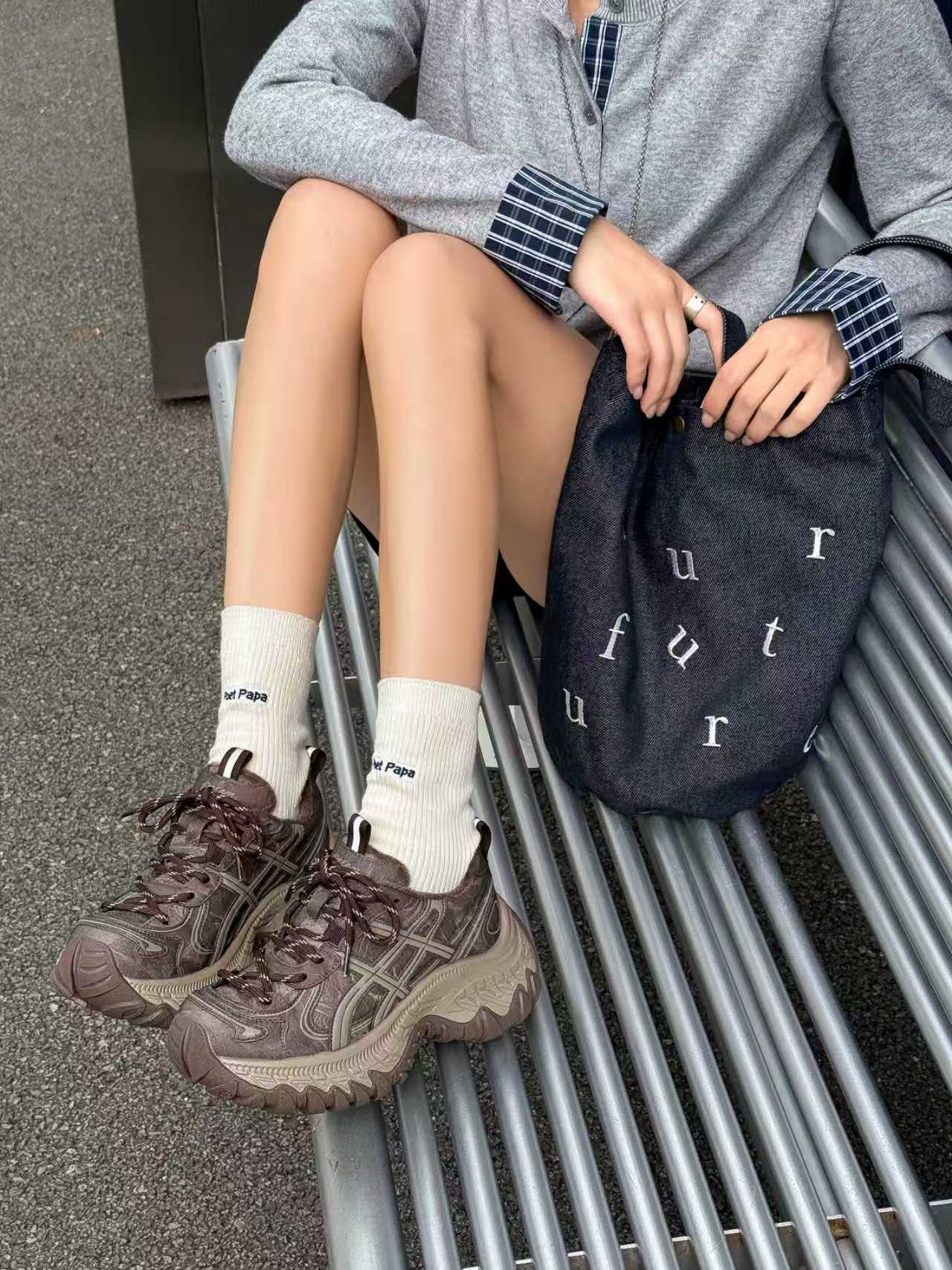 欧洲2026秋季新款真皮透气轻便双鞋带老爹鞋女百搭休闲德训鞋女潮