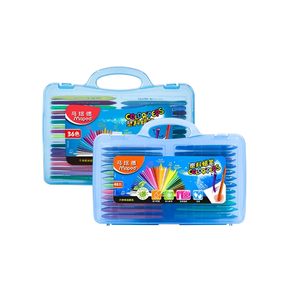 maped马培德易握礼盒装塑料蜡笔