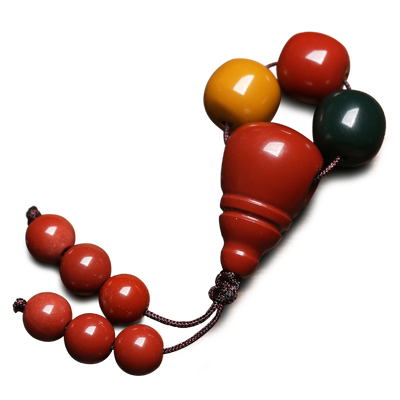 天然阿拉善彩玉玛瑙佛头金刚星月菩提根百香籽佛珠手串链配饰套装