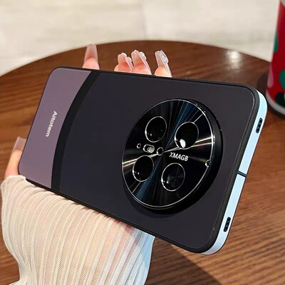 高级感磨砂适用华为mate60pro手机壳新款mate70pro+保护套带金属镜头支架mate80减震防摔50pro商务简约男女款