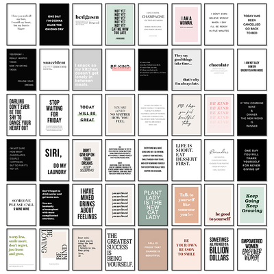 Nordic Motivational Text Art Posters Prints Letters Canvas