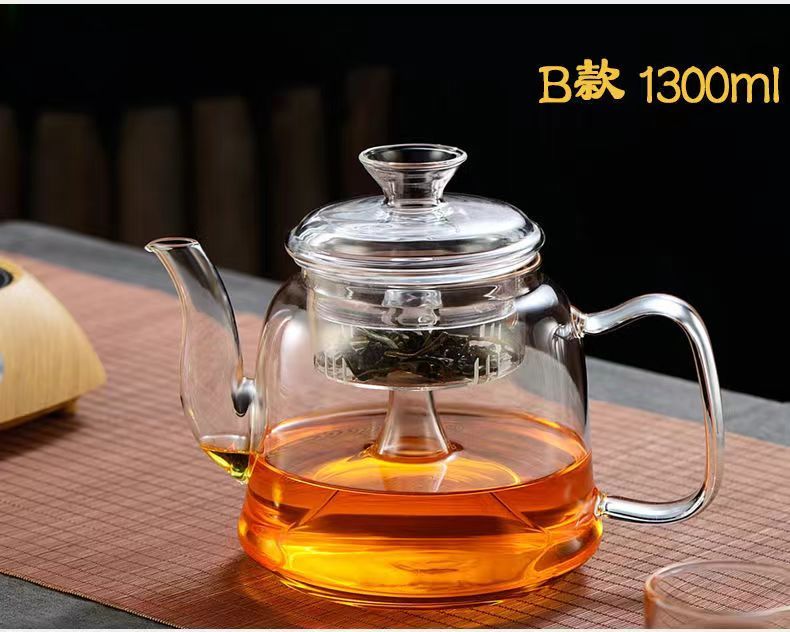 新款蒸煮一体电陶炉煮茶壶烧水烧茶壶电热高硼硅玻璃煮茶器泡套装
