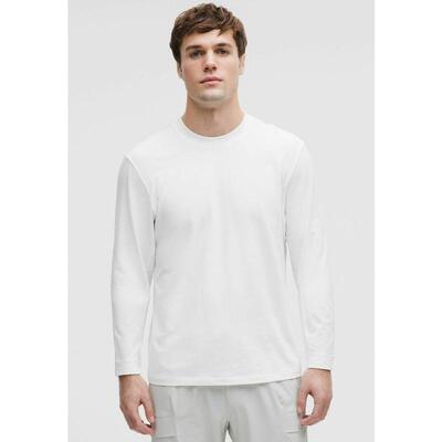 代购lululemon露露乐蒙男士运动T恤透气舒适贴身保暖易穿脱