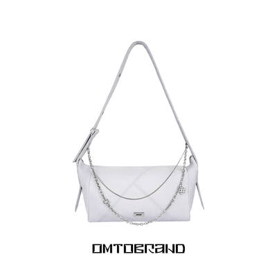 omto豆腐包大容量尼龙包女斜挎链条单肩包流休闲运动帆布包