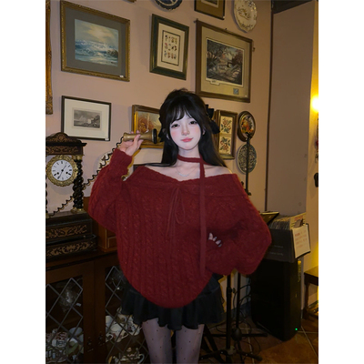 新年限定纯欲风针织毛衣