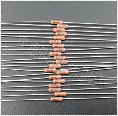 进口美国 100K 0.25W DALE  RN55D1003F 金属膜电阻 1/4W