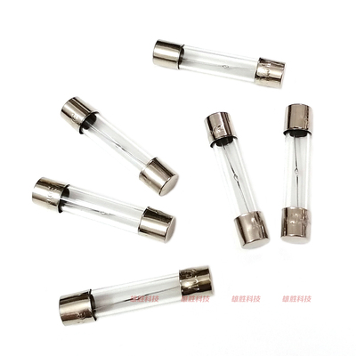 微波炉电源玻璃保险丝管延时慢熔断器250V T8A 10A AL 体积6X30MM