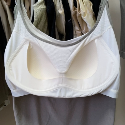 白色内搭加大版莫代尔吊带2319-1女士5A级桑蚕丝一体乳胶棉杯吊带