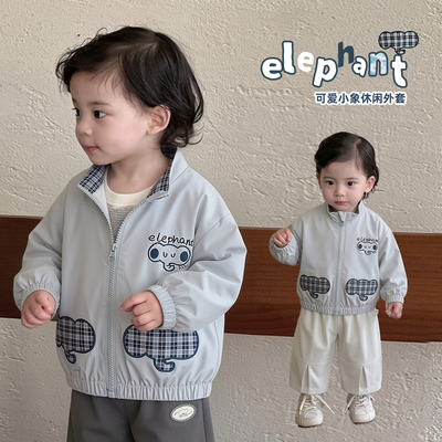 儿童外套2026秋季新款男宝宝可爱超萌衣服洋气外出洋气卡通童装潮