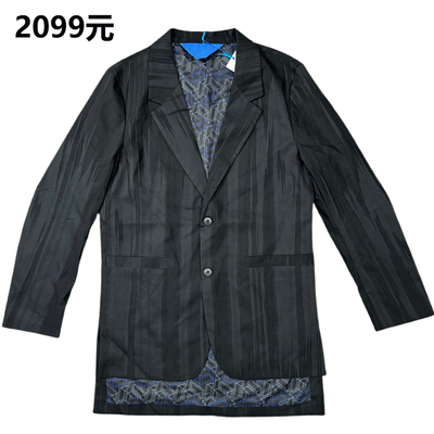 VASTO正品时尚都市长款西服风衣