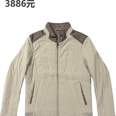 意式拼接轻便保暖男士棉服