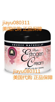 Source Naturals Phyto-Estrogen Cream, Paraben-Free - 2 oz