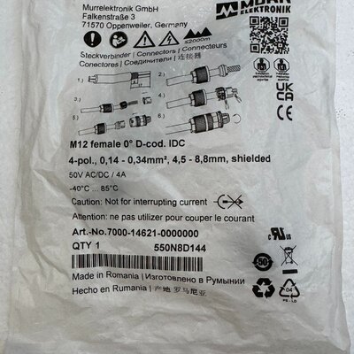 议价德国MURR穆尔连接器7000-14621-0000可维修