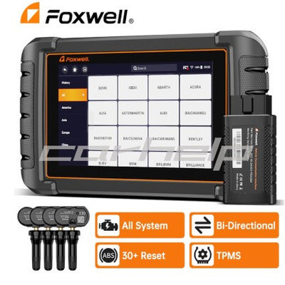 FOXWELL NT809TS OBD2 扫描仪诊断工具 TPMS编程匹配 30+重置服务