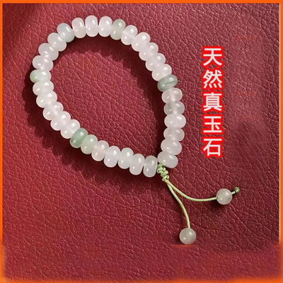 天然真玉石泰斯比哈33颗手串回族高贵礼物天山翠苹果珠赞珠