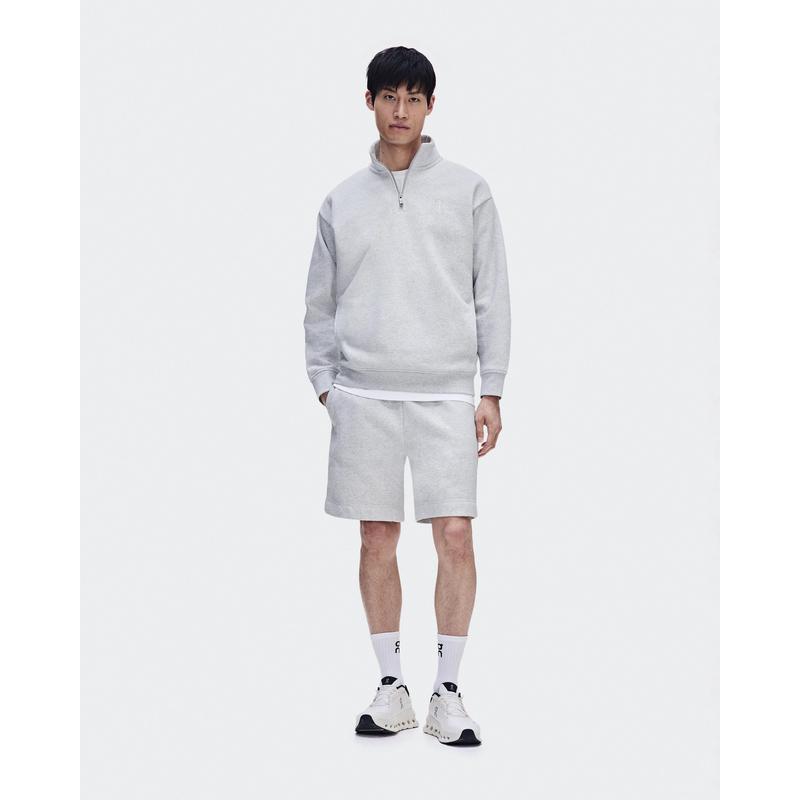 海外代购ON/昂跑男士运动中长裤/短裤保暖柔软亲肤毛圈面料重磅