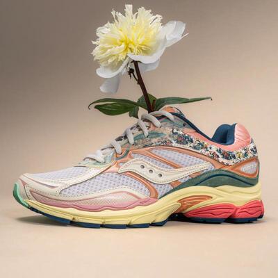 代购Saucony Progrid Omni 9索康尼休闲运动鞋复古印花男女跑步鞋