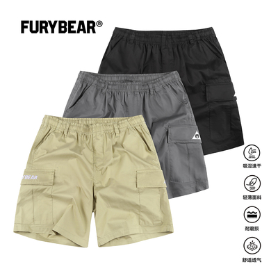FURYBEAR熊怒工装短裤