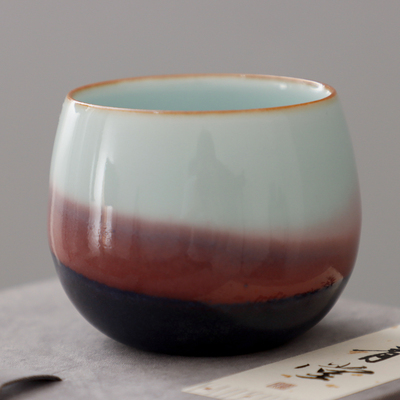 香灰泥高温窑变传统美学茶杯