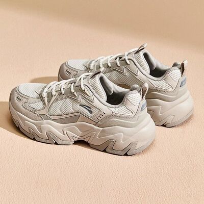 安踏磐石闲鞋女陨石厚底2025新款休闲增高1运动老爹鞋子122548856