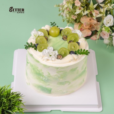 春季限定青提茉莉伯牙绝弦蛋糕动物奶油生日蛋糕水果青岛同城配送