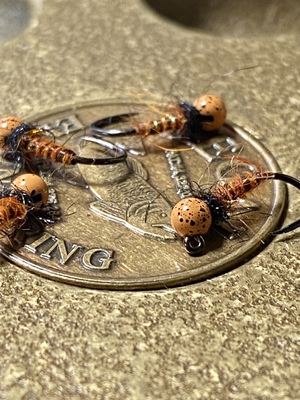 溪鳟飞蝇 飞蝇钩 钨头摇蚊若虫 飞钓虹鳟