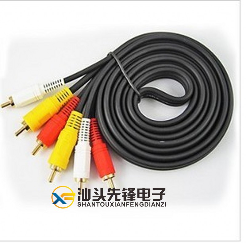 AV线 莲花线 音频线 高清线 视频线 六头1.5米 独立包装