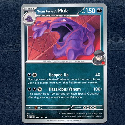 宝可梦正版卡牌 国际版 命运劲敌 火箭队的臭臭泥 DRI-124 美版