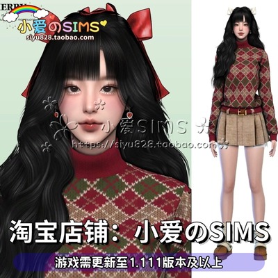 模拟人生4人物捏脸 | 女娃 MERRY | 1.111版本丨搭配1套装扮Mod