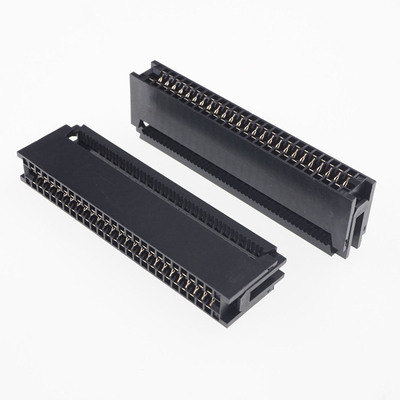 PCB灰排线压线插槽连接器2.54间距卡槽IDC压接10 ~ 64Pin HIF5D