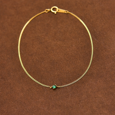 INNORE高级感14k小清新镶钻手链