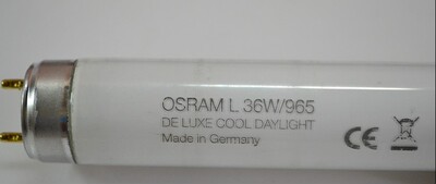 OSRAM/欧司朗L36W/965灯管，BIOLUX Recyclable D65灯管 对色光源