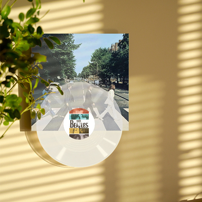 The Beatles 披头士乐队仿真彩胶唱片装饰画艺术复古装饰背景挂画