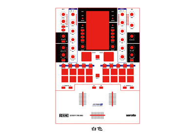 RANE  SEVENTY-TWO  MK2 混音台贴膜 莱恩72炫彩膜 可个性定制