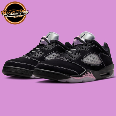 AJ5东单黑紫低帮篮球鞋