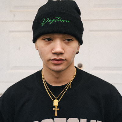 DOGTOWN新草体字母线条LOGO针织冷帽毛线帽帽子