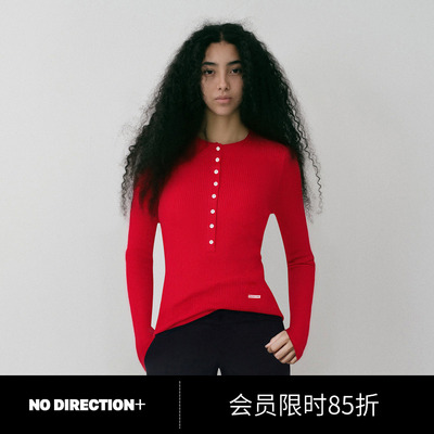NO DIRECTION+ 羊毛修身打底衫女N540118647C