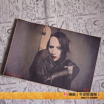 MarilynManson海报posters定制famousAmericansBand Custom Made