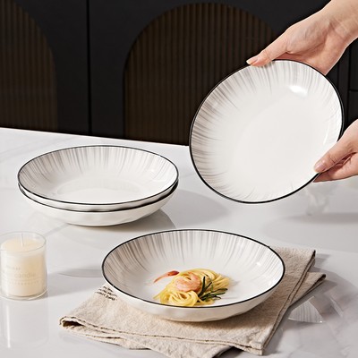 9.9元2个盘子2025新款陶瓷餐具