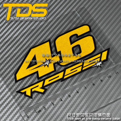 TUTU圖圖車貼-46 ROSSI  罗西 反光贴 车贴 贴纸 贴花