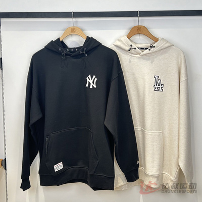 纽亦华男女NY刺绣连帽运动卫衣